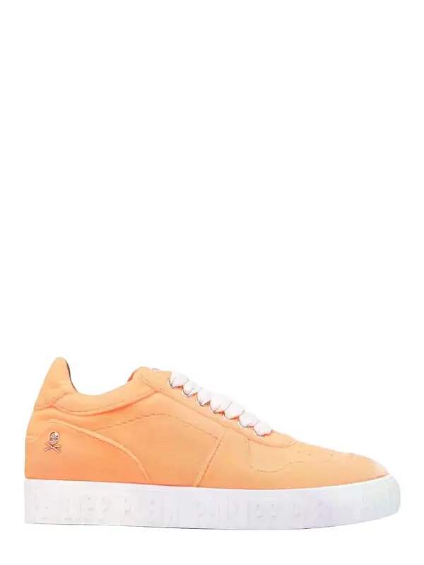 Philipp Plein King Power Velvet Sneakers - Orange