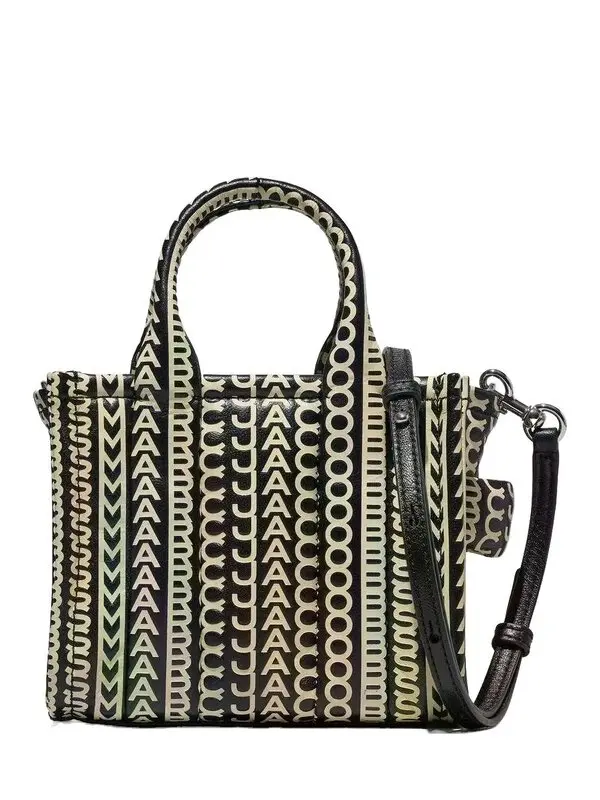 Marc Jacobs The Monogram Leather Crossbody Tote Bag - Black