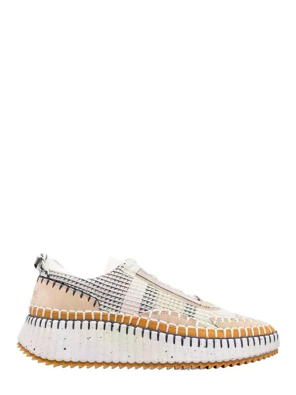 Chloé Nama Lace-up Sneakers - Neutrals