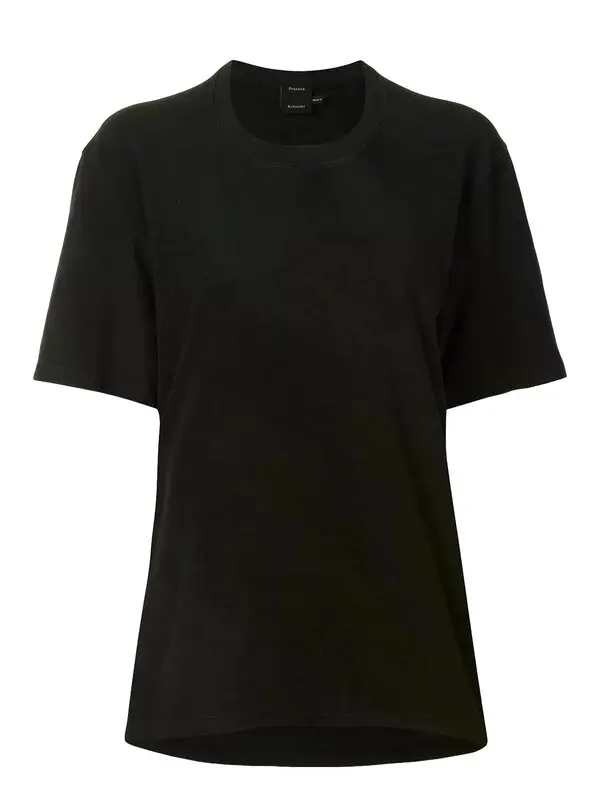Proenza Schouler Overdyed Eco Core Jersey T-shirt - Black