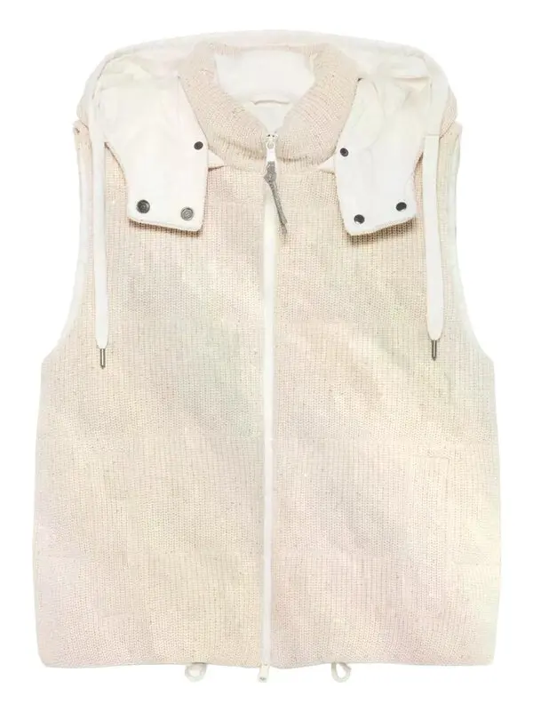 Brunello Cucinelli Knitted Gilet - Neutrals