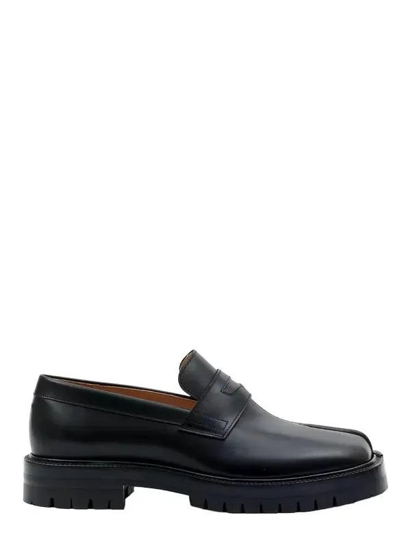 MAISON MARGIELA Tabi Leather Loafers - Black