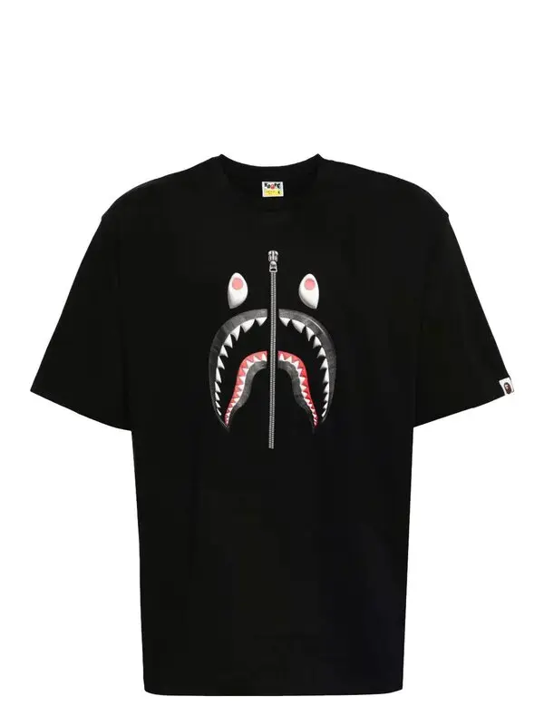 A BATHING APE Graphic-print Cotton T-shirt - Black
