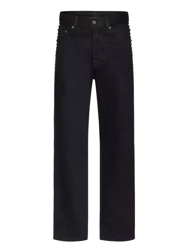 Valentino Garavani Straight-leg Jeans With Studs - Black