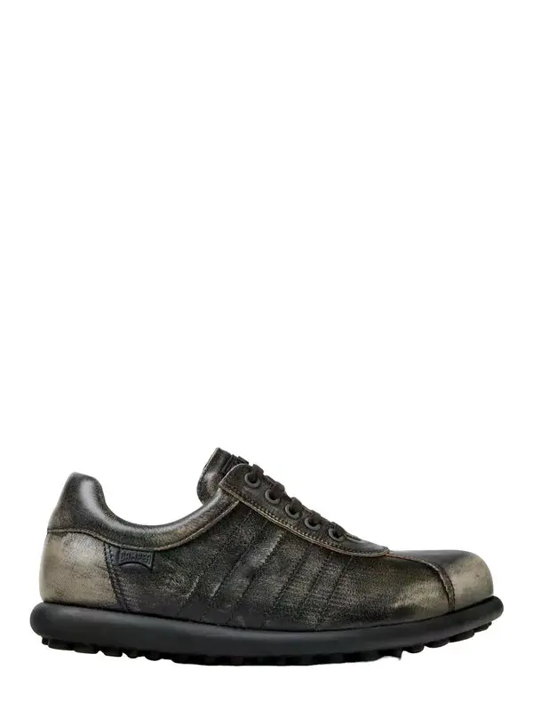 Camper Pelotas Ariel Distressed Leather Sneakers - Grey