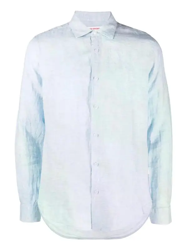 Orlebar Brown Linen Shirt - Blue
