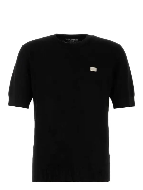 Dolce & Gabbana Logo-plaque T-shirt - Black