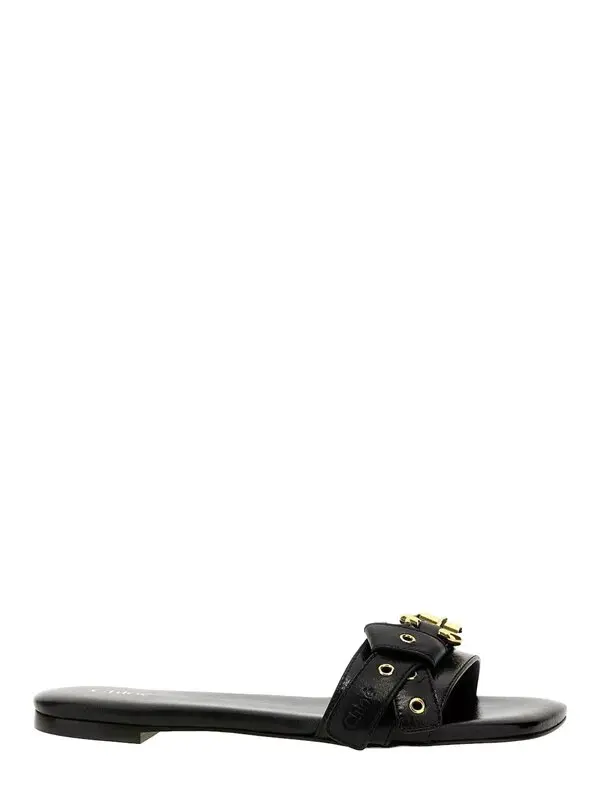 Chloé Mae Slides - Black