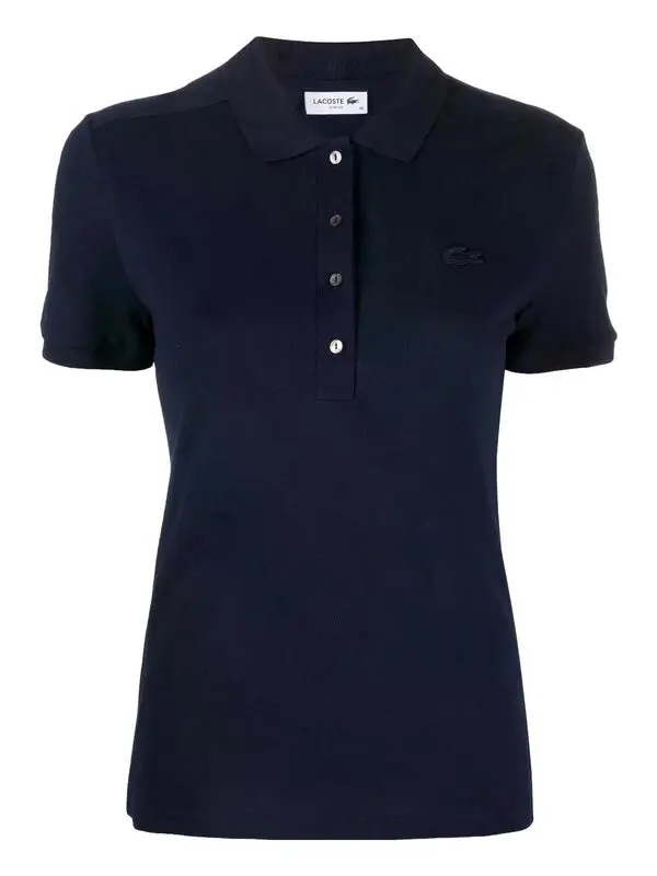 Lacoste Logo-patch Polo Top - Blue