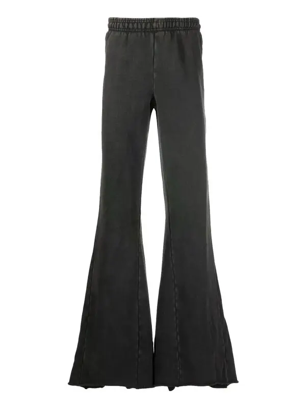 ENTIRE STUDIOS Flared Cotton Track Pants - Black