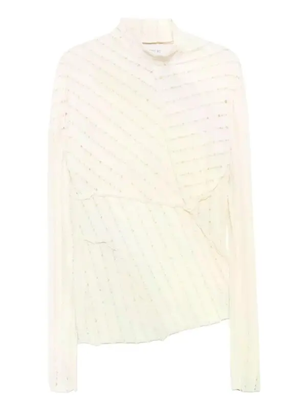 CHIAHUNG SU Long-sleeved High Neck Top - Neutrals