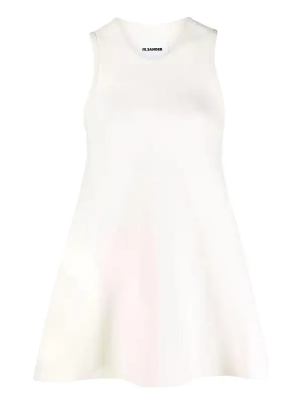 JIL SANDER Cropped Sleeveless Blouse - Neutrals