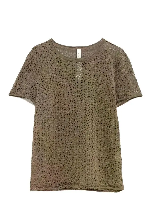 LAUREN MANOOGIAN Cotton Top - Brown