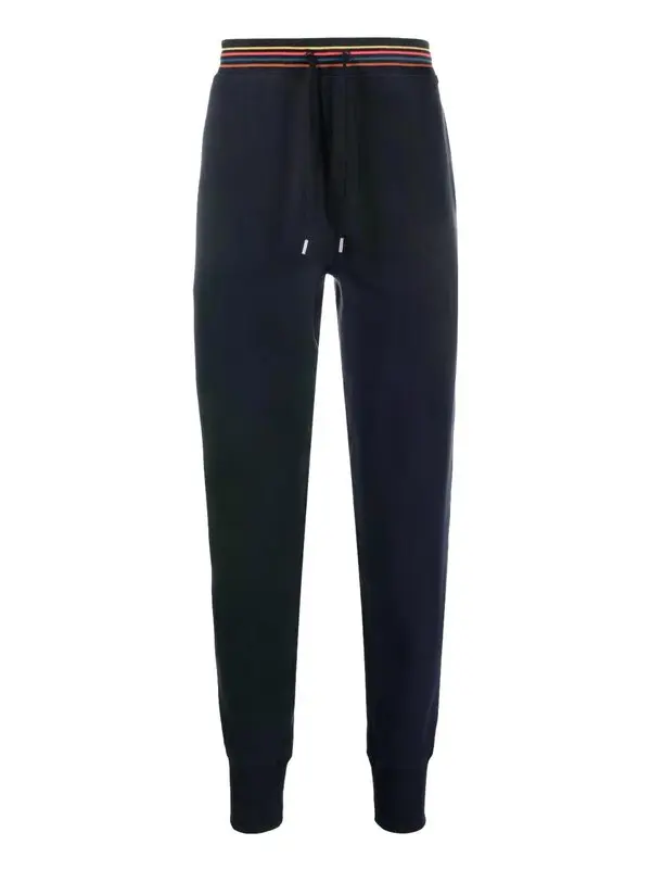 Paul Smith Stripe-trim Track Pants - Blue
