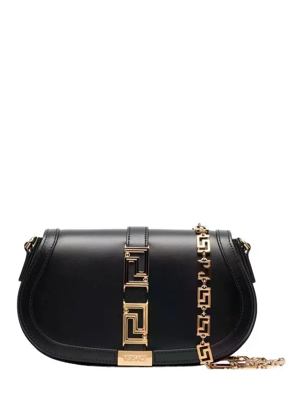 Versace Greca Goddess Shoulder Bag - Black