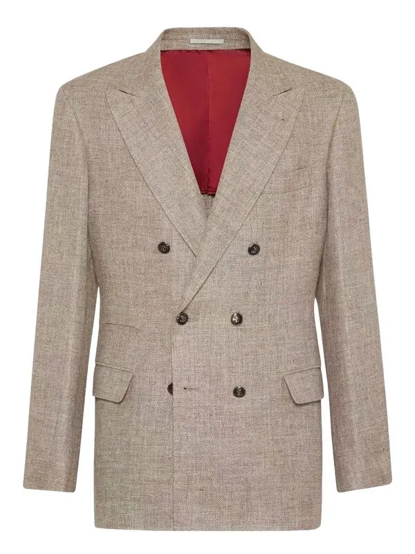 Brunello Cucinelli Twill Blazer - Grey