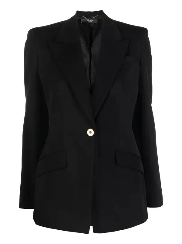 Versace Single-breasted Blazer - Black