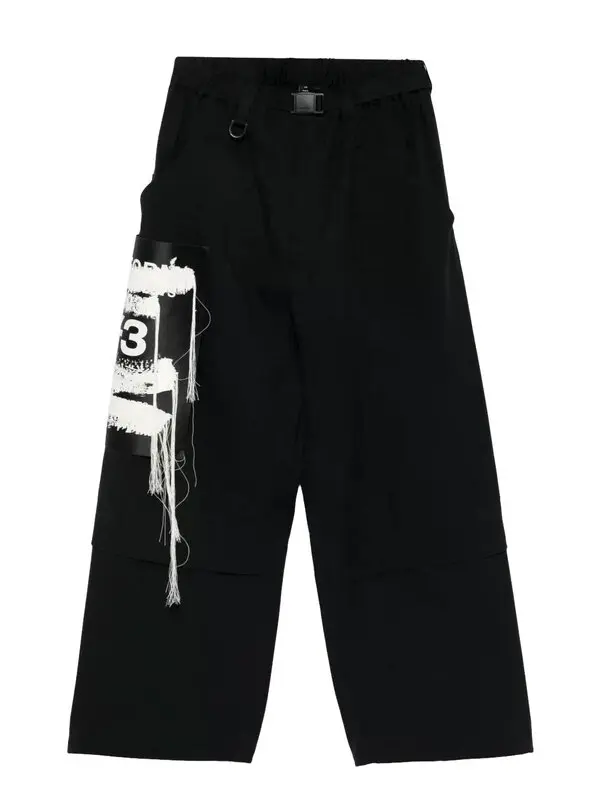 Y3 Sport Uniform Patch Trousers - Black