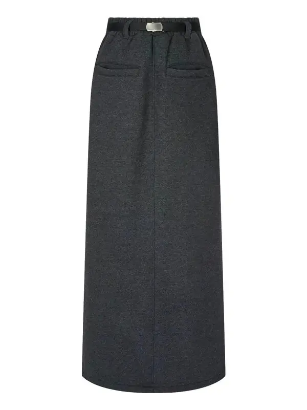 STUDIO TOMBOY Belted French-terry Trousers - Grey