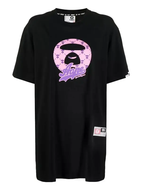 A BATHING APE Graphic-print Jersey T-shirt - Black
