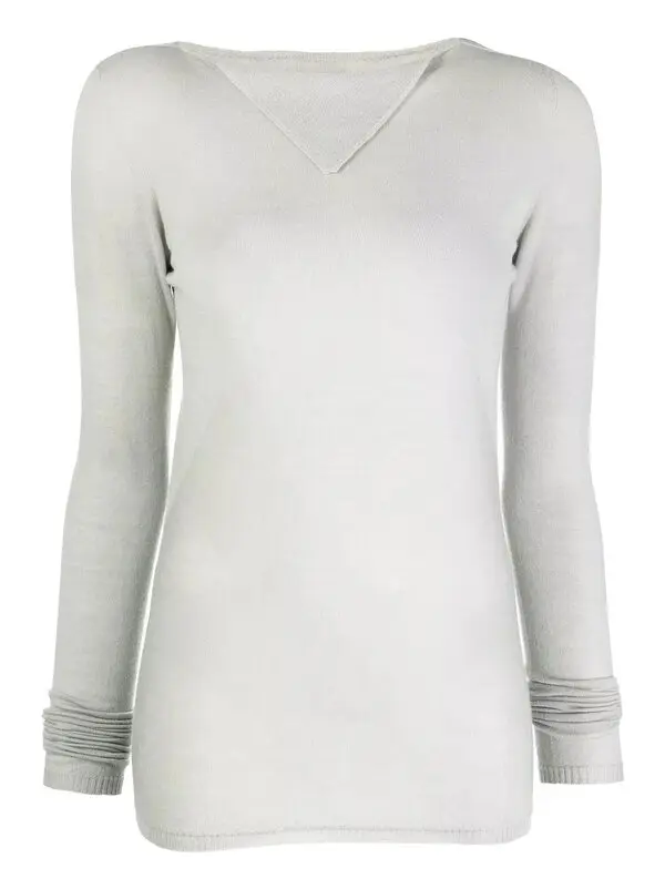 Rick Owens Column Knit Sweater - Neutrals