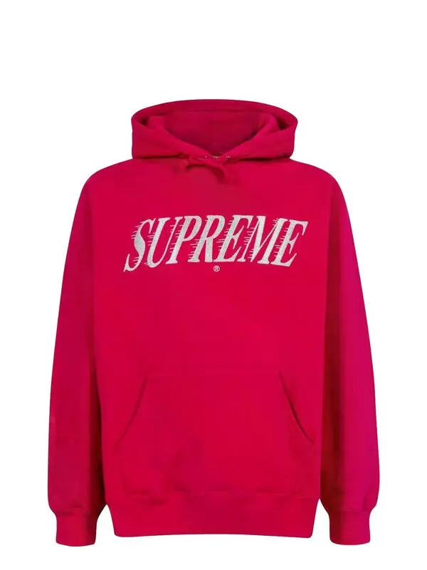 Supreme Crossover Logo-print Hoodie - Red