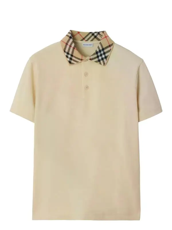 Burberry Cotton Polo Shirt - Neutrals