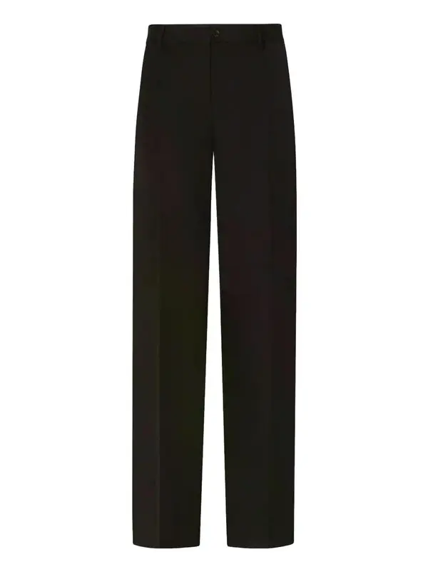 Dolce & Gabbana Pressed-crease Tailored Trousers - Black