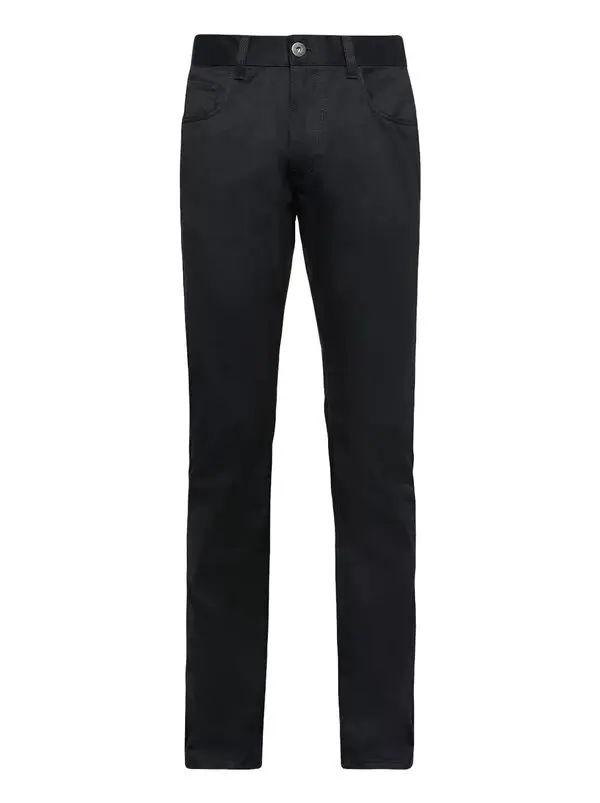 Prada Mid-rise Tapered Jeans - Black