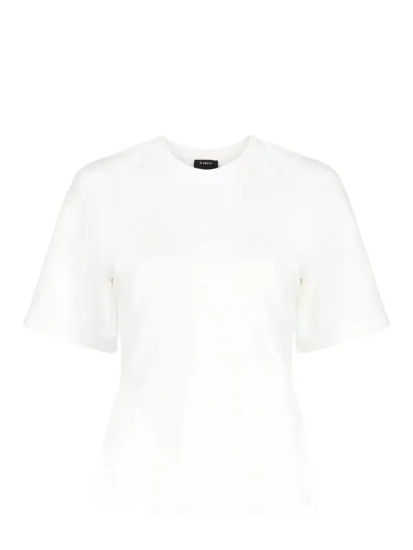 Proenza Schouler Cotton Waisted T-shirt - White
