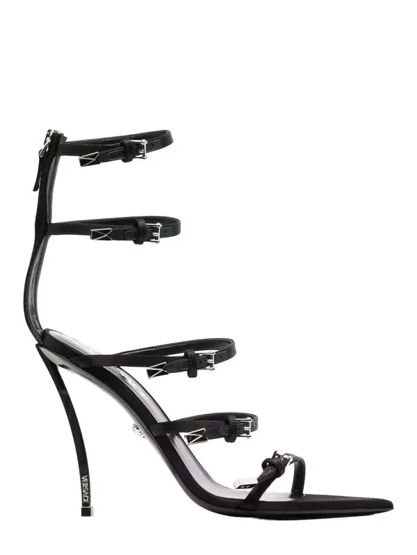 Versace Pin-point 120mm Sandals - Black