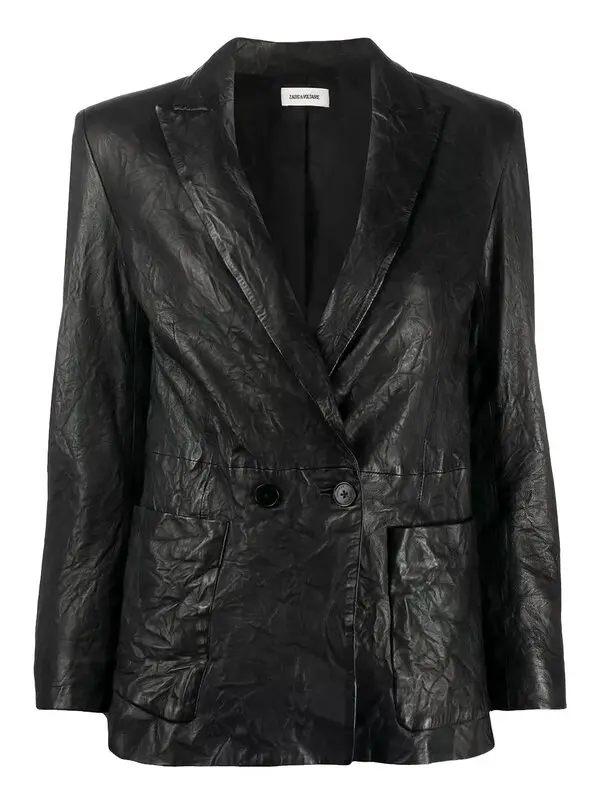 Zadig&Voltaire Visko Double Breasted Blazer - Black