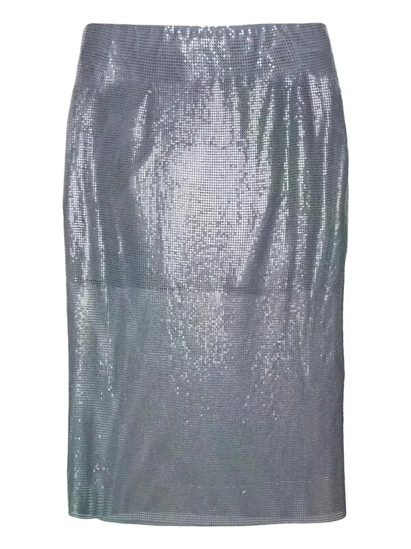Christopher Esber Viva Mesh Midi Skirt - Grey