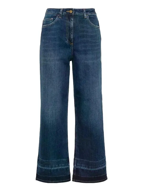 Elisabetta Franchi Wide-leg Jeans - Blue