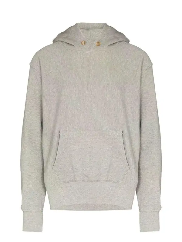 LES TIEN Long-sleeved Cotton Hoodie - Grey