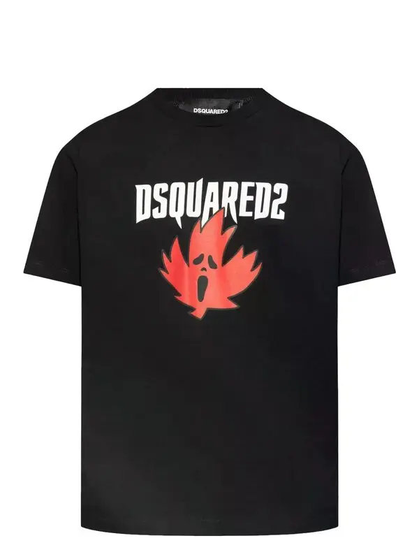 Dsquared2 Ghost Maple Leaf Cool T-shirt - Black