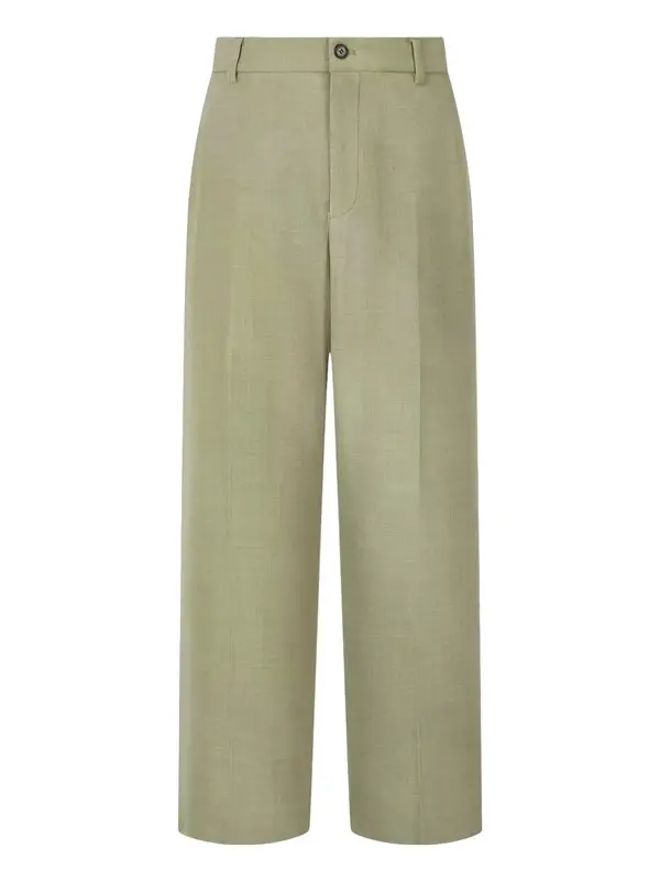 STUDIO TOMBOY Wide-leg Tailored Trousers - Green