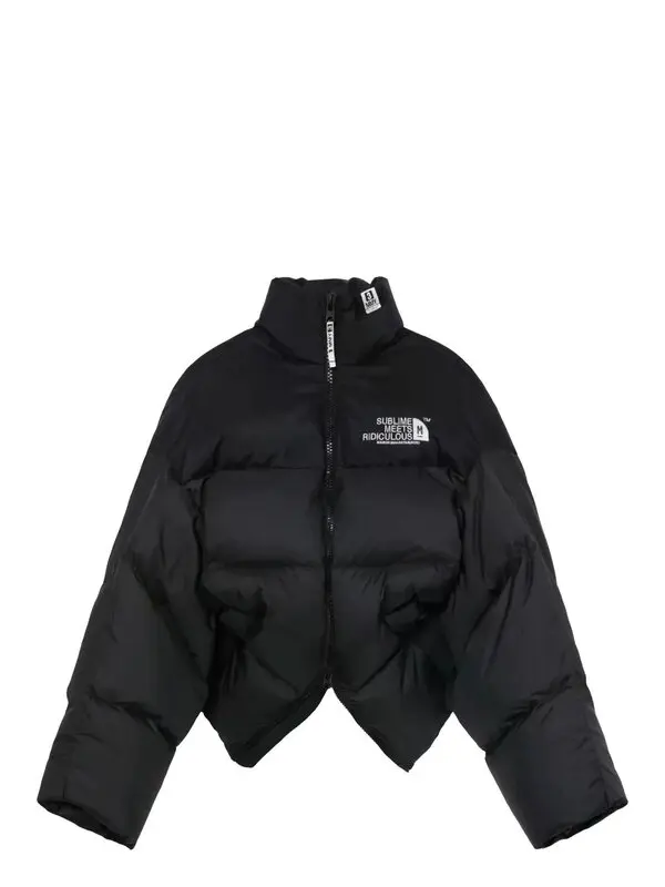 Mihara Yasuhiro Cropped Puffer Jacket - Black