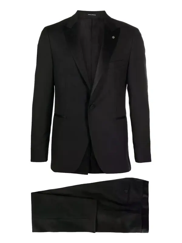Tagliatore Single-breasted Dinner Suit - Black