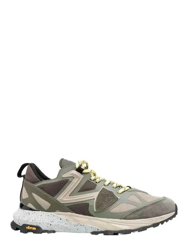 Philippe Model Rocx Leather Low-top Sneakers - Green
