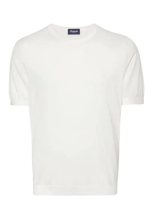 DRUMOHR Fine-knit T-shirt - White