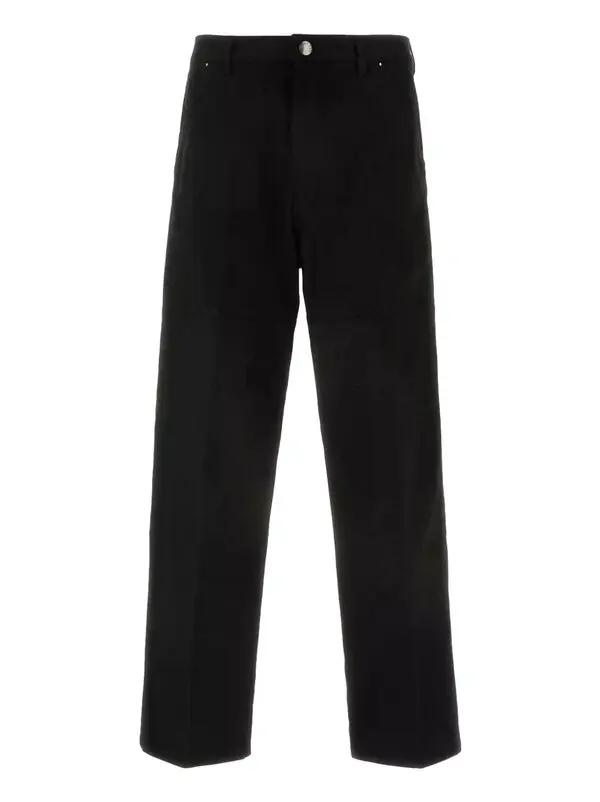 Moncler Stretch-cotton Pants - Black