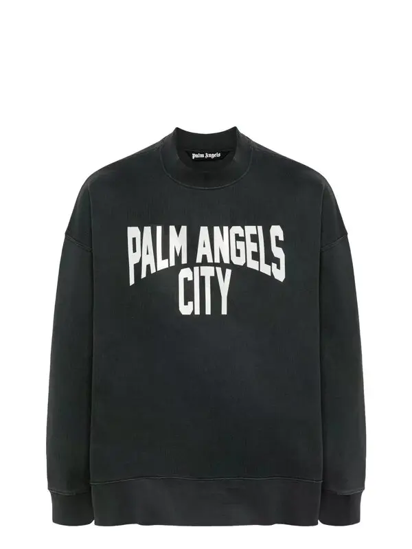 Palm Angels Washed-effect Sweatshirt - Grey