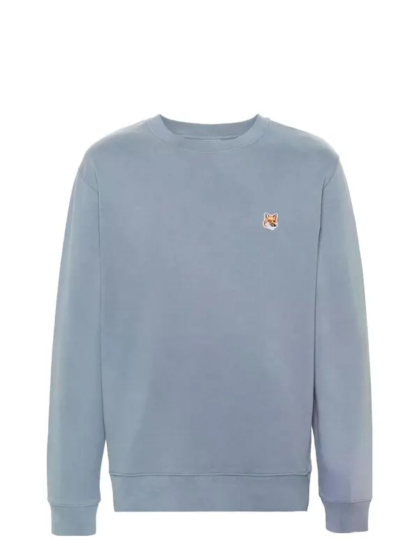 Maison Kitsuné Fox Head Patch Sweatshirt - Blue