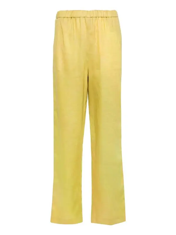 Fabiana Filippi Tapered-leg Linen Trousers - Green