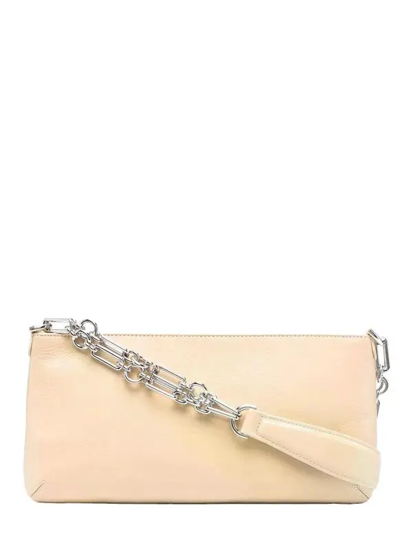 By Far Holly Leather Shoulder Bag - Neutrals