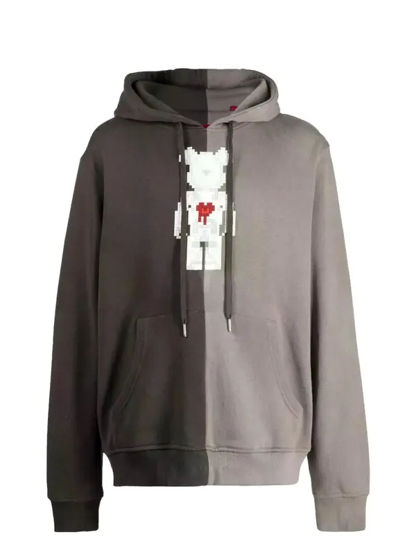 MOSTLY HEARD RARELY SEEN 8-BIT Bear-print Cotton Hoodie - Green