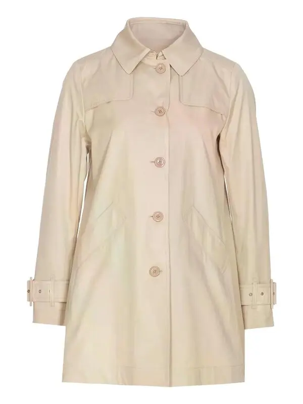Herno Long Sleeve Trench Coat - Neutrals