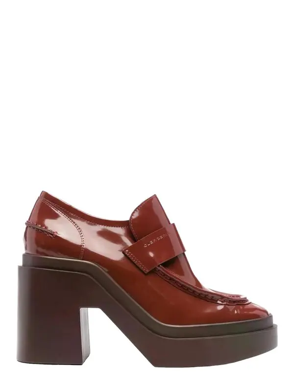 Clergerie 100mm Netta Loafers - Red