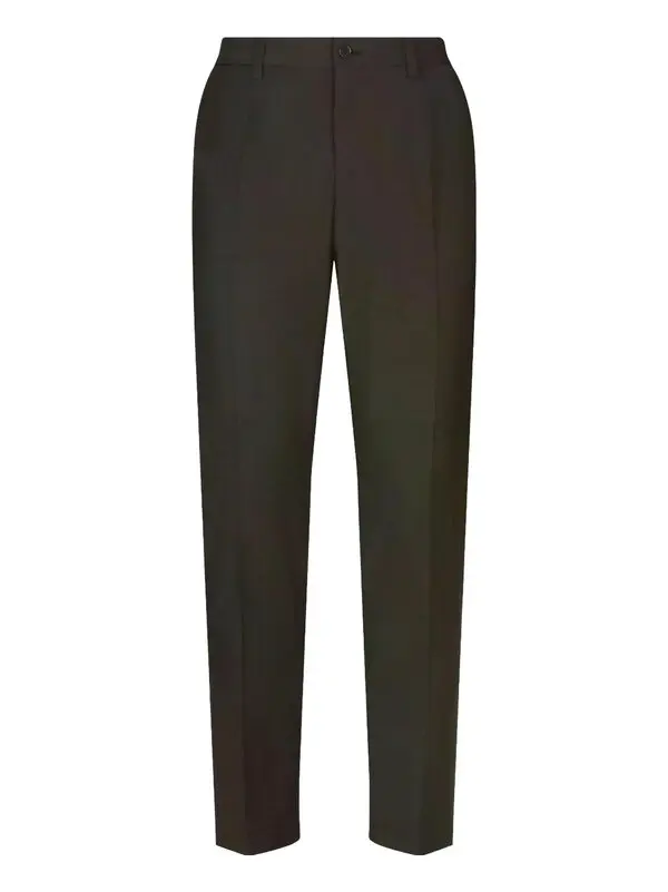 Dolce & Gabbana Logo-embroidered Trousers - Grey